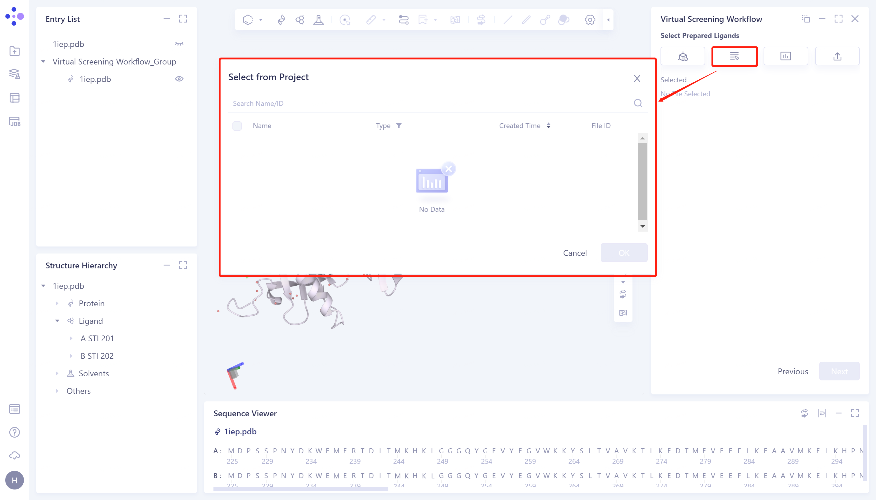 Virtual Screening Workflow | Hermite Docs