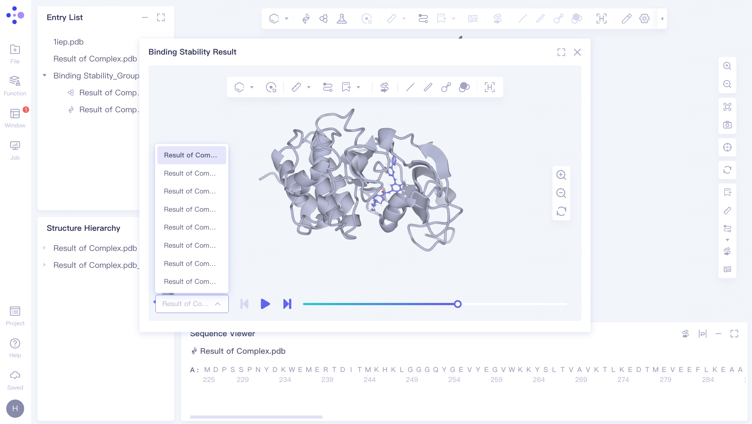 Binding Stability | Hermite Docs