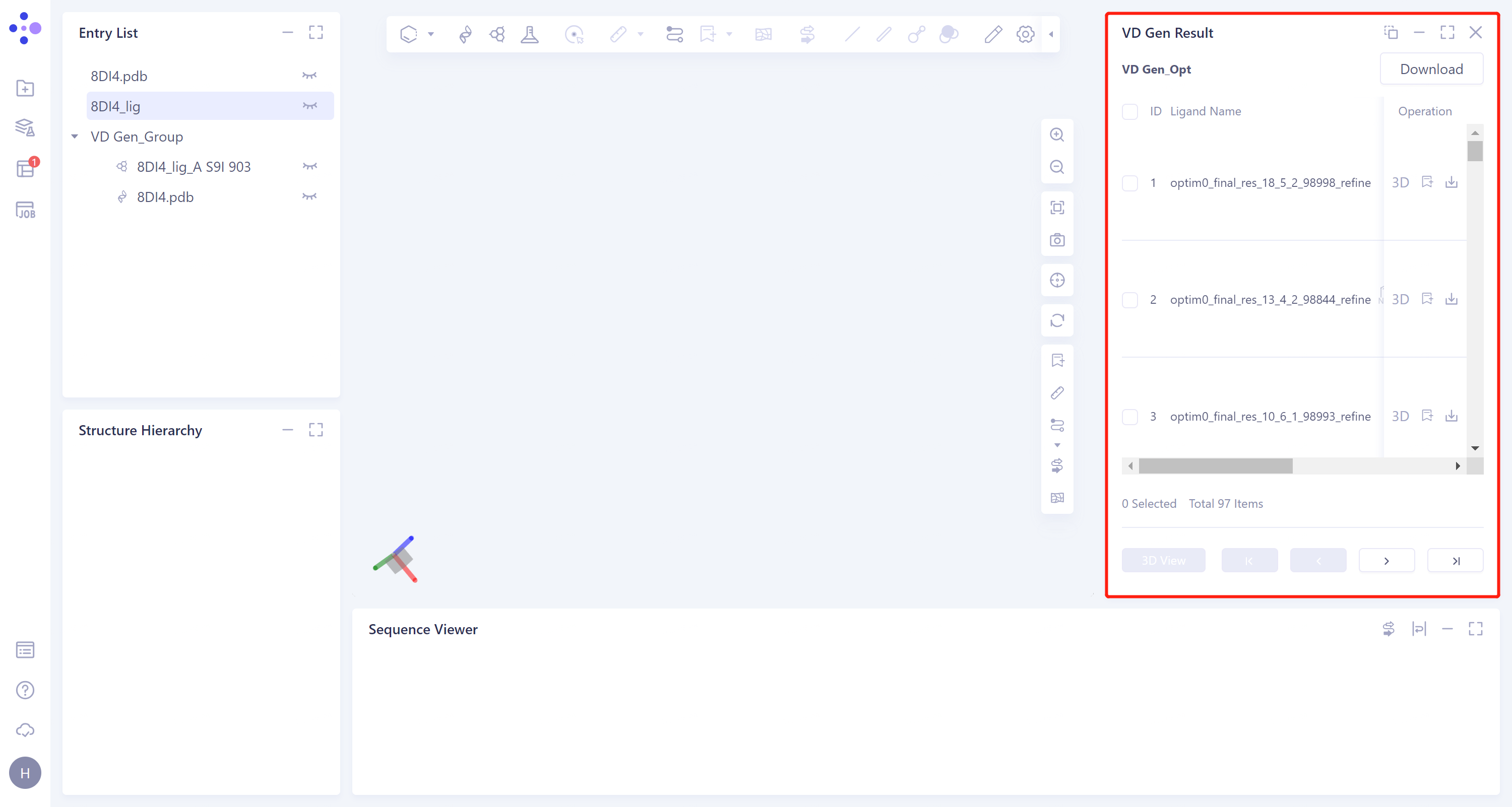 VD Gen —— 基于蛋白口袋的分子从头设计 | Hermite Docs