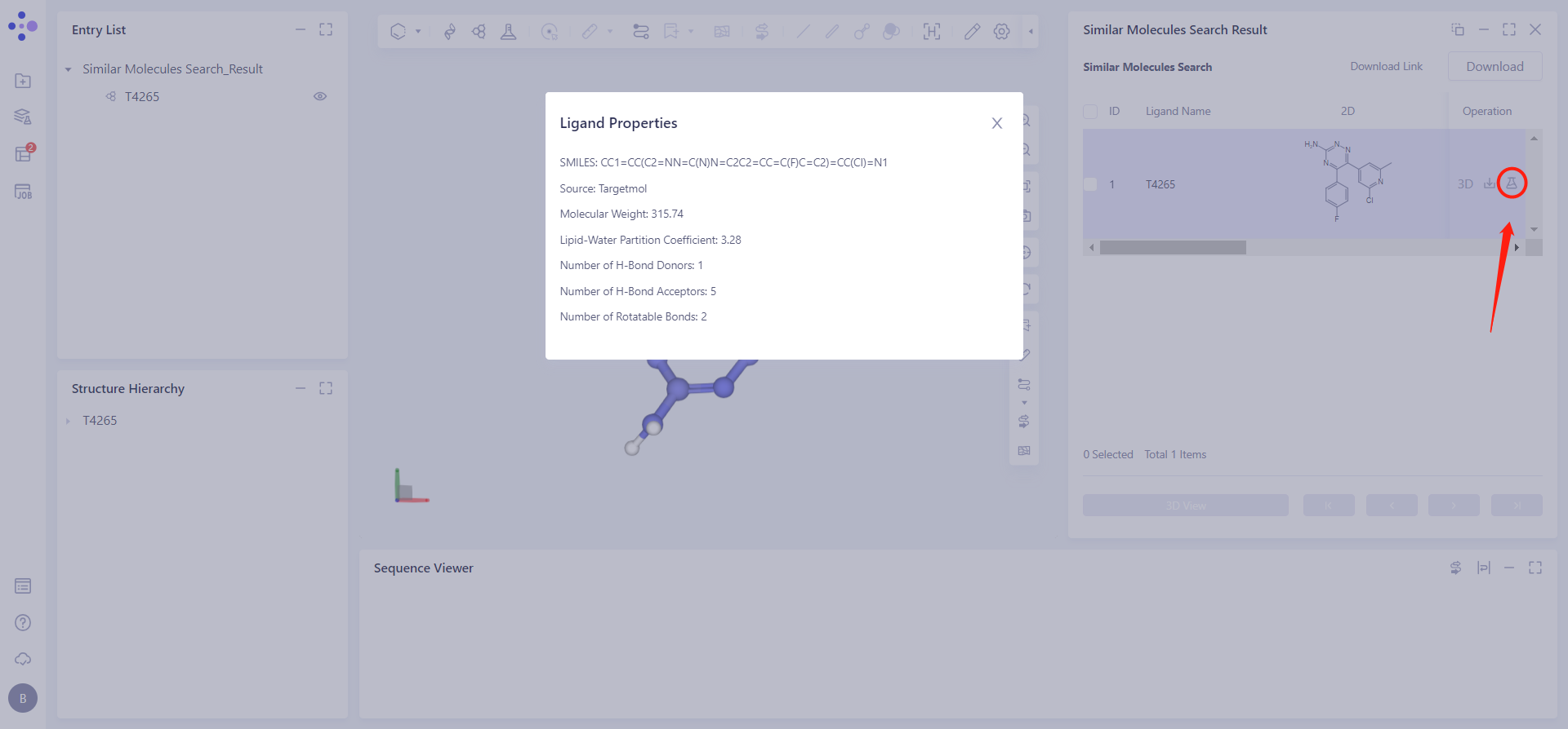 Similar Molecules Search | Hermite Docs