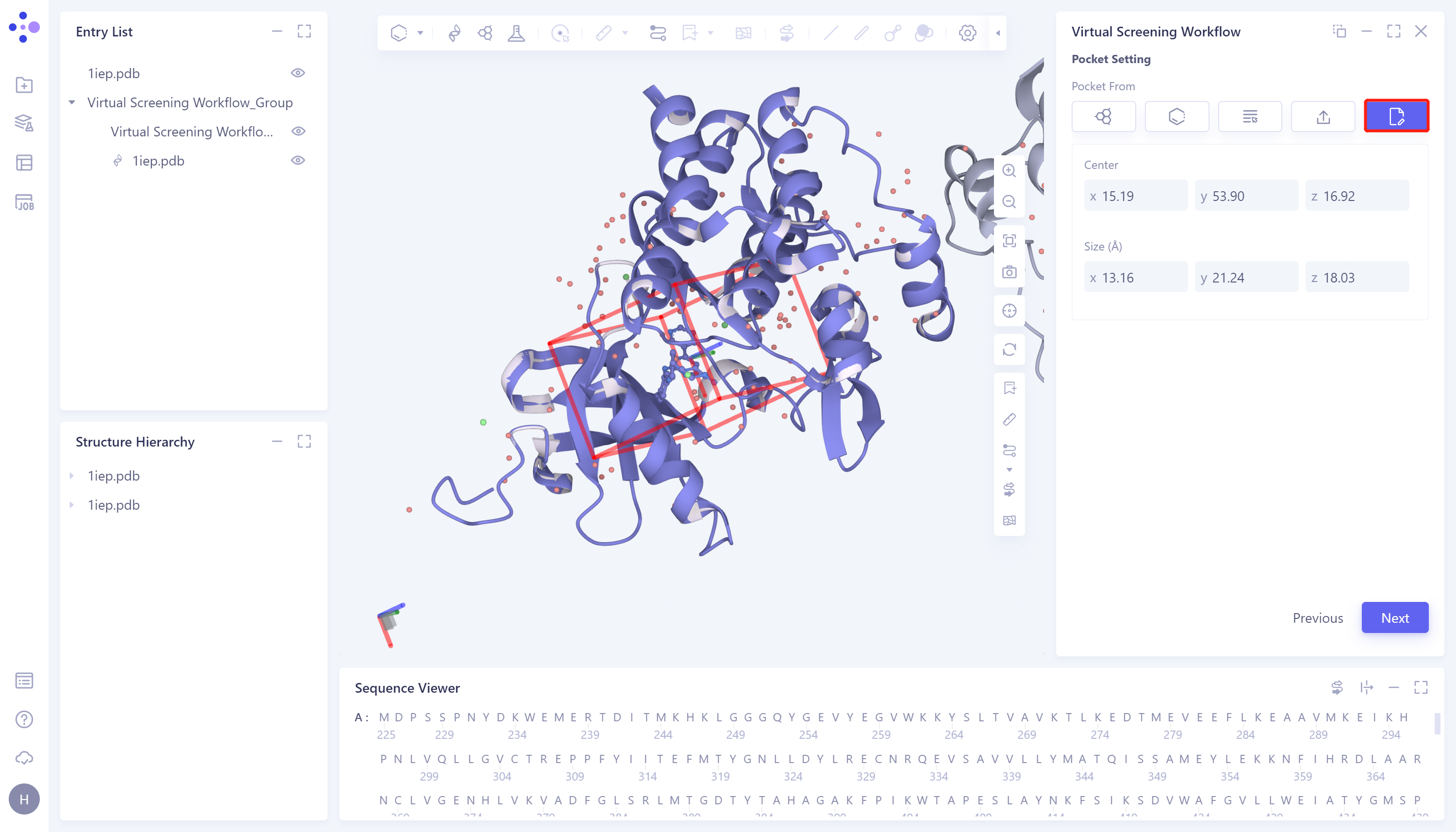 Virtual Screening Workflow | Hermite Docs