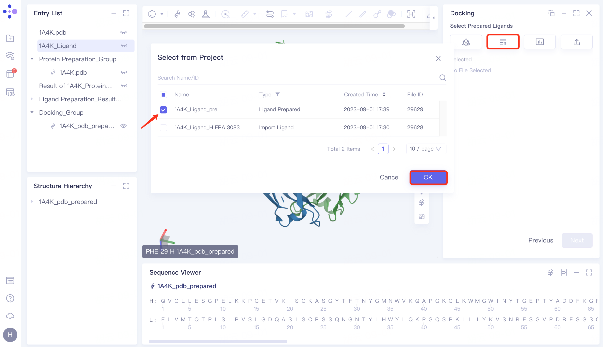 Docking——基于氢键相互作用的分子对接 | Hermite Docs
