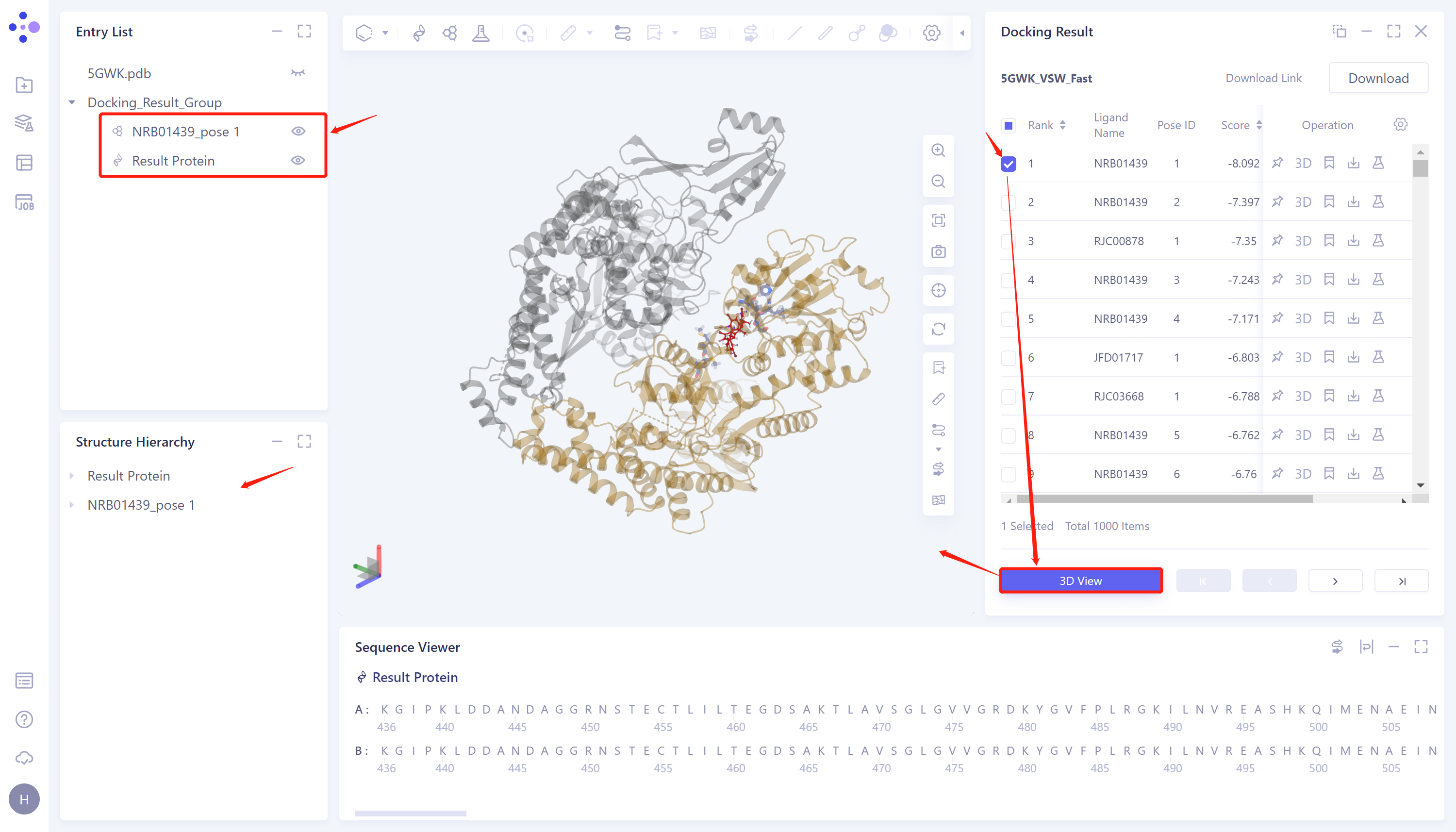 Virtual Screening Workflow | Hermite Docs