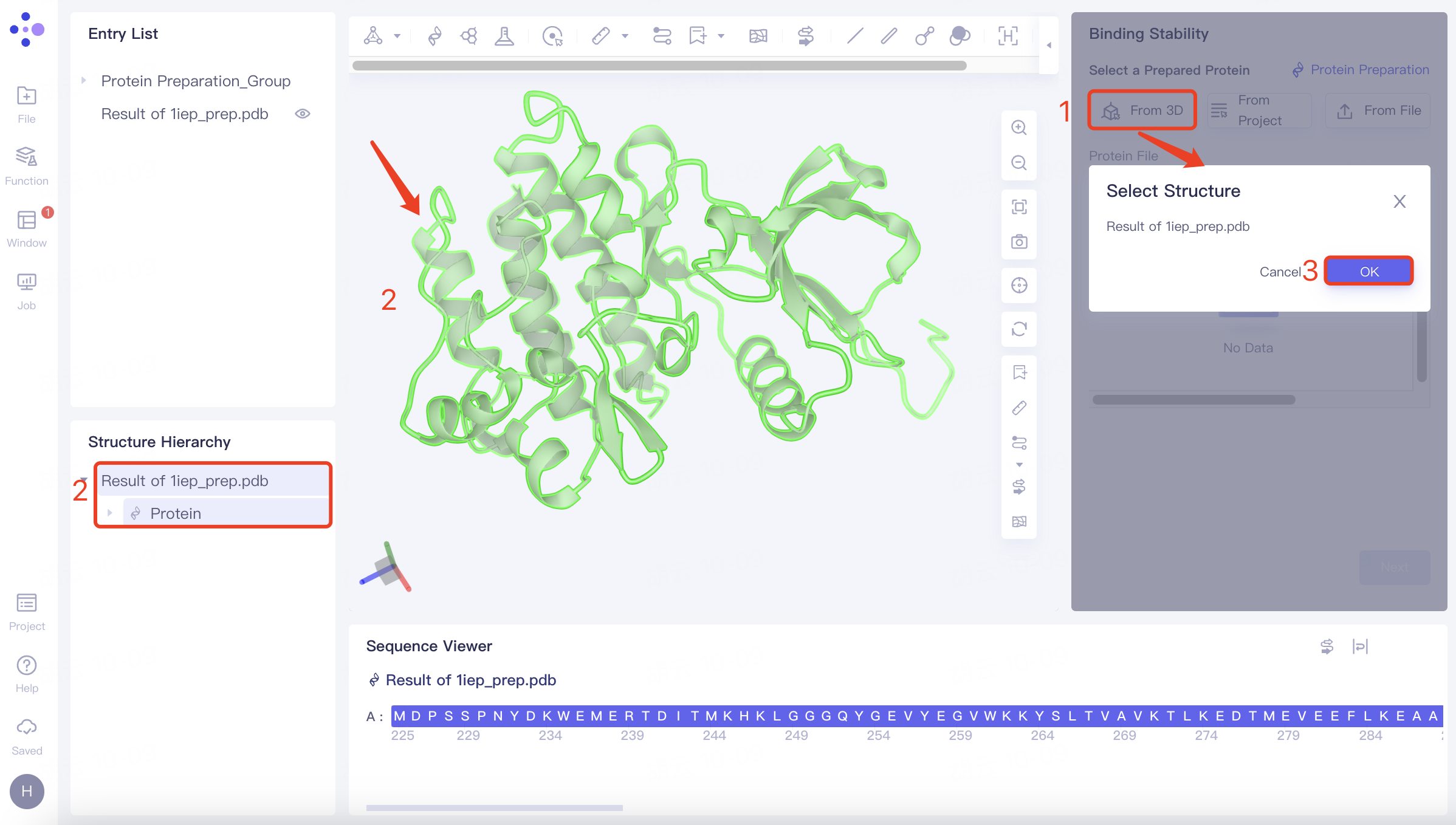 Binding Stability | Hermite Docs