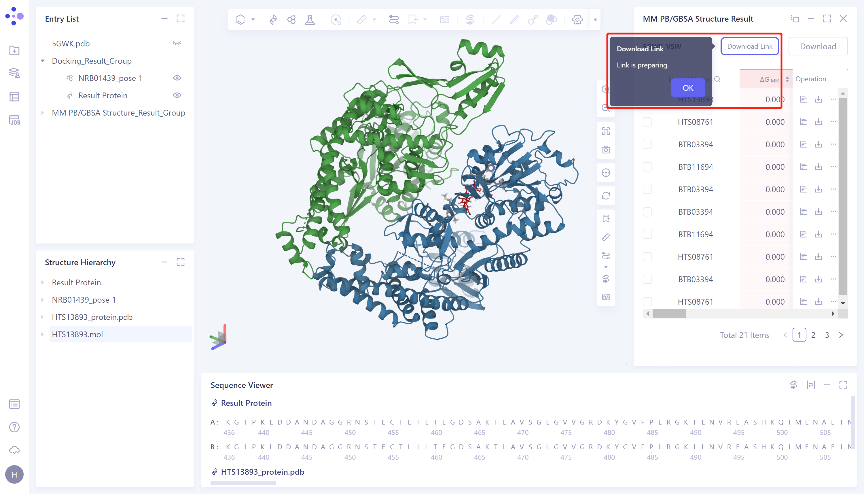 Virtual Screening Workflow | Hermite Docs