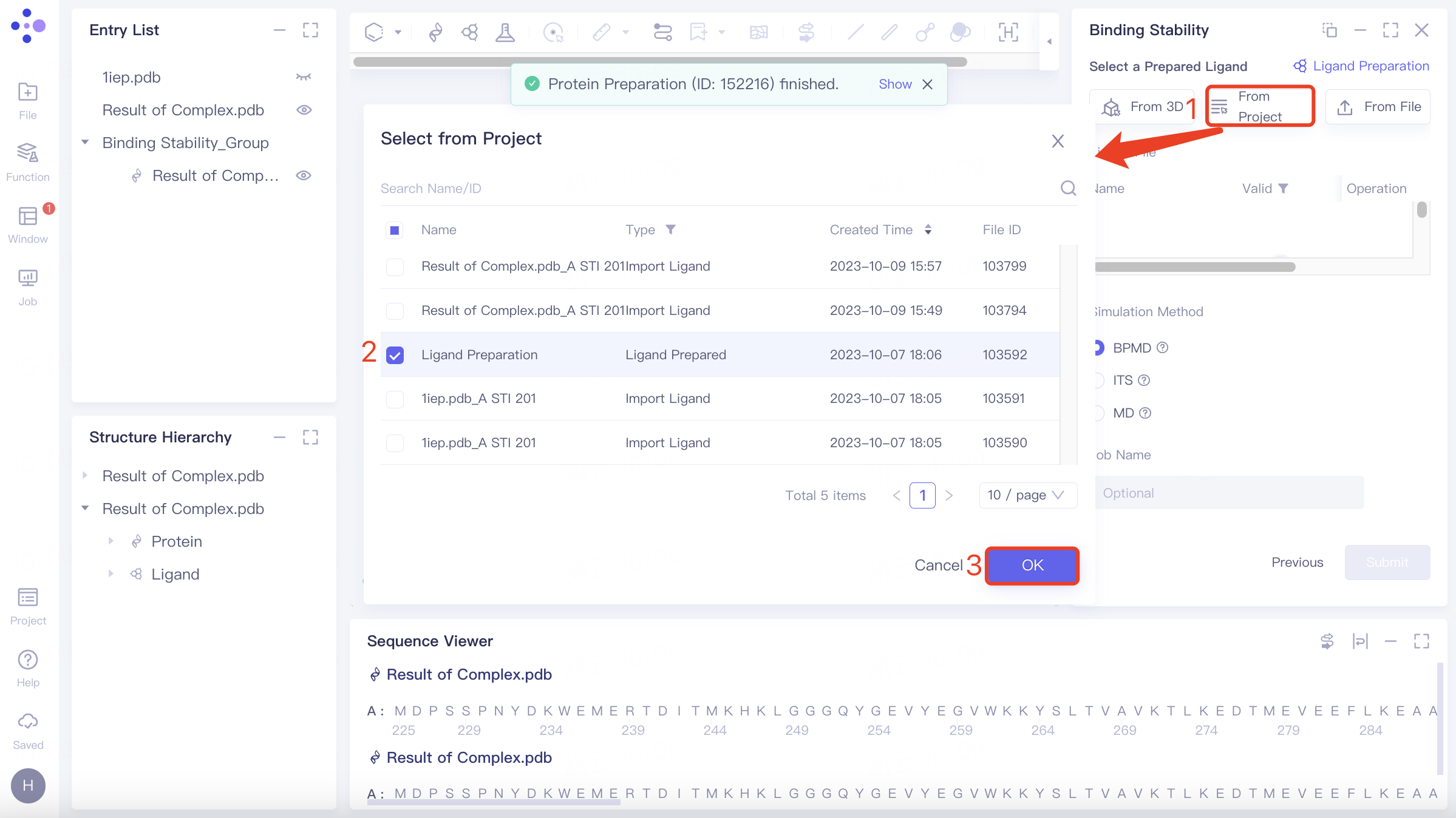 Binding Stability | Hermite Docs
