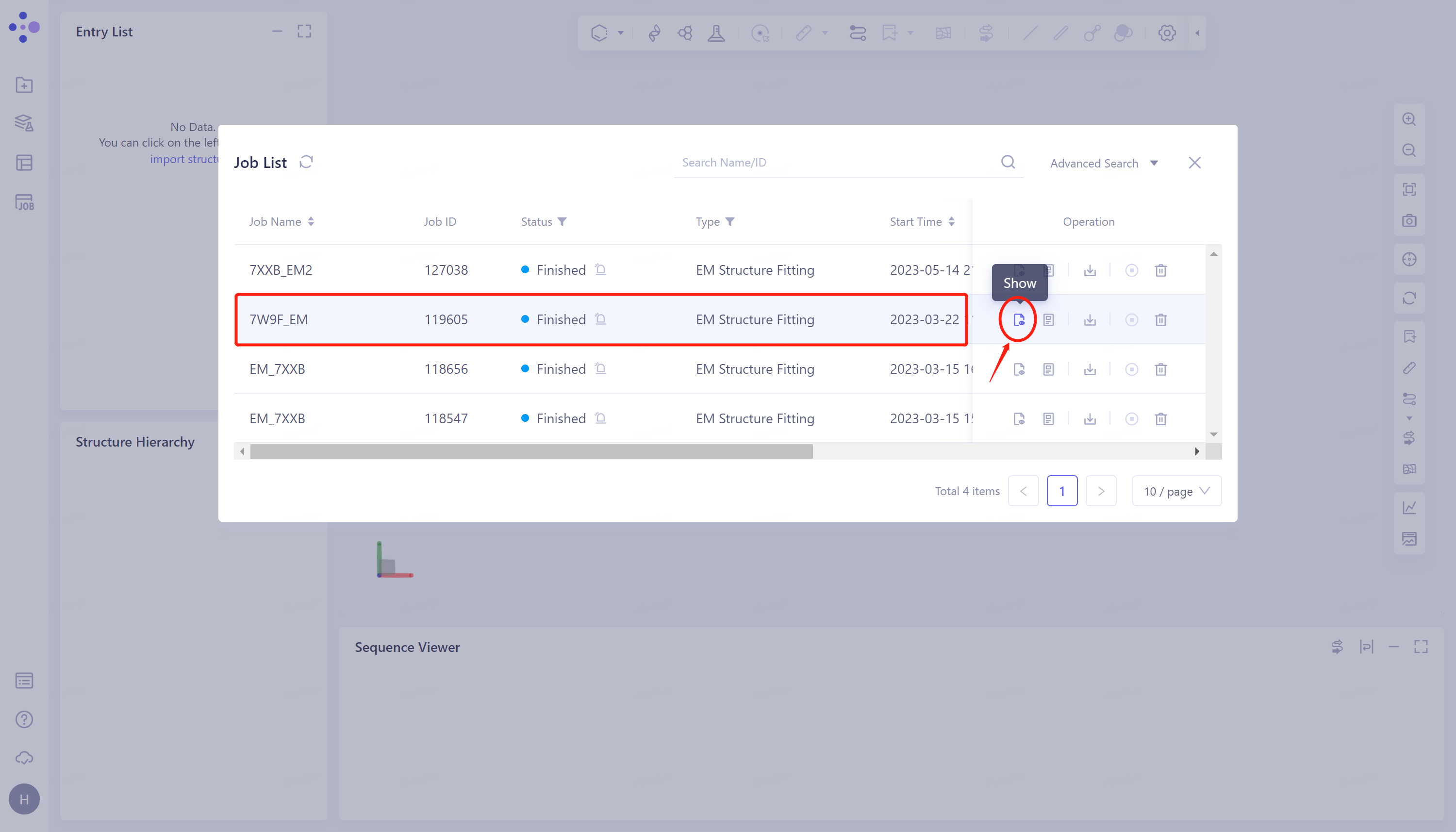 EM Structure Fitting | Hermite Docs