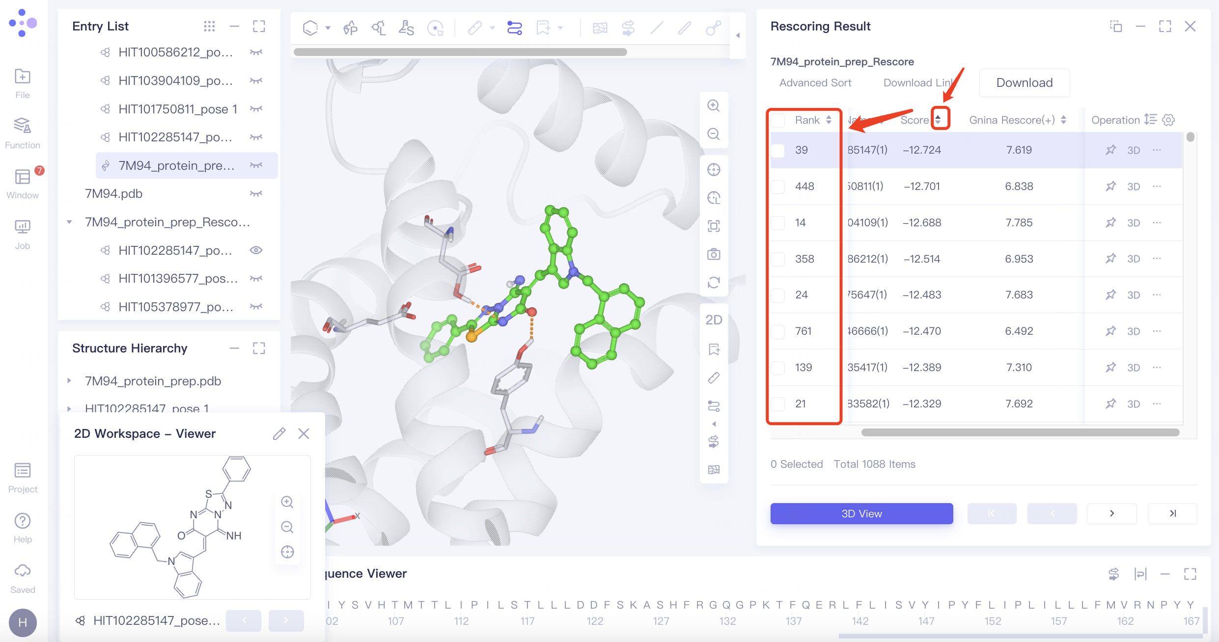 Virtual Screening Workflow | Hermite Docs