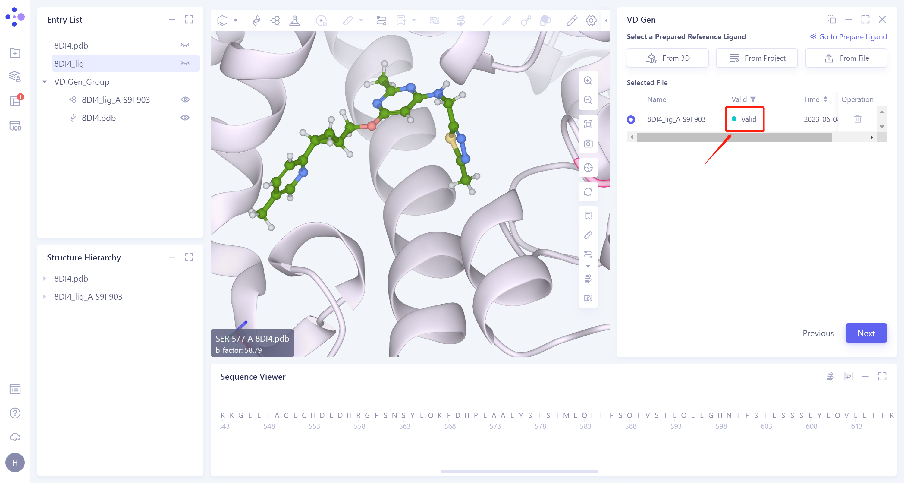 VD Gen: a Novel Molecular Design Based on Protein Pocket | Hermite Docs