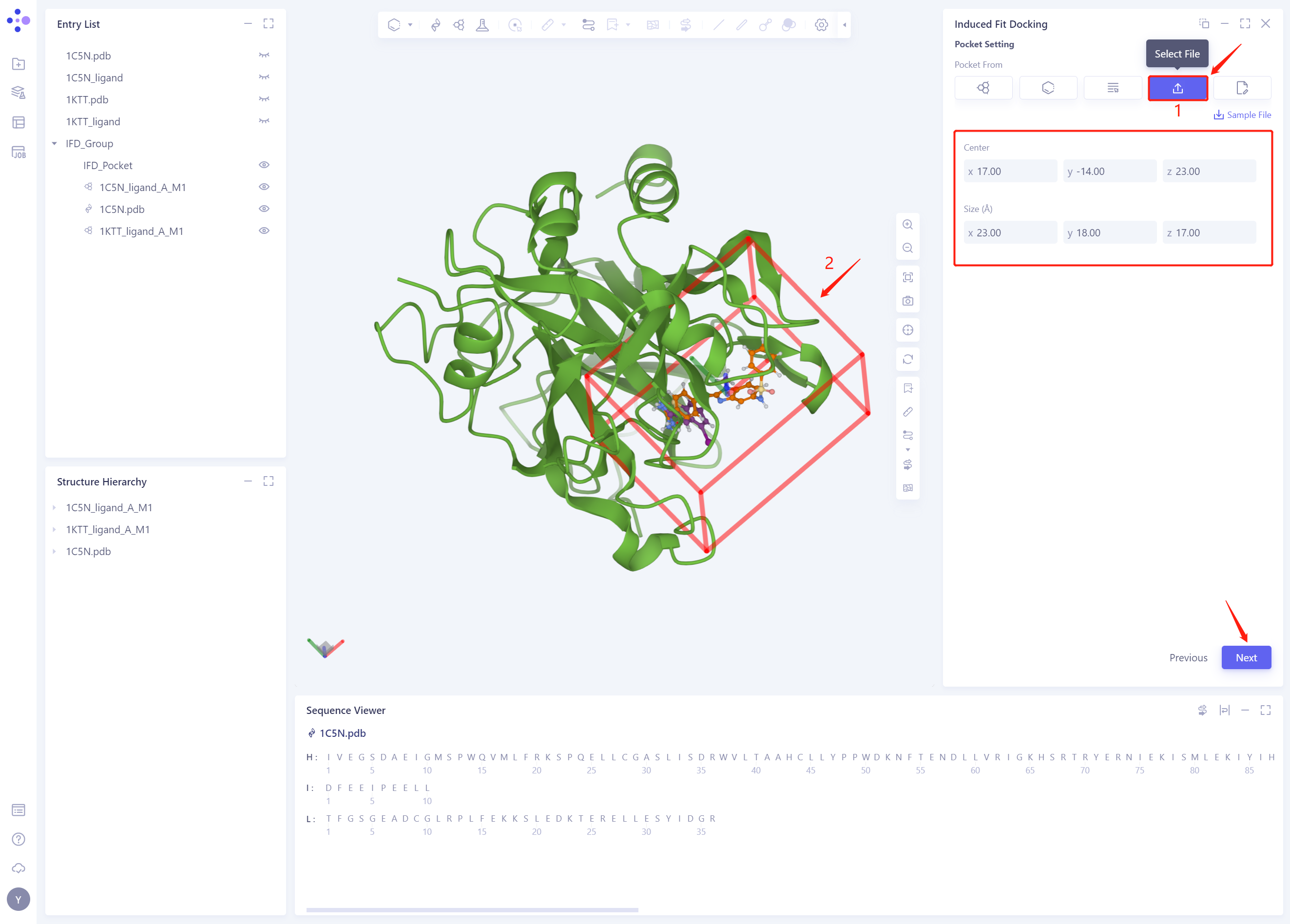 Induced Fit Docking | Hermite Docs