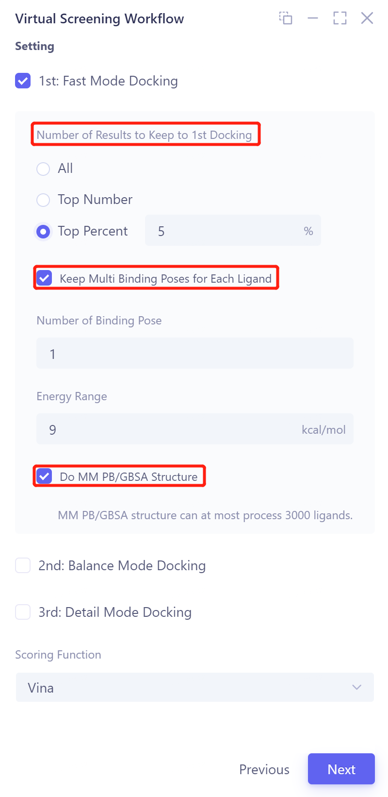 Virtual Screening Workflow | Hermite Docs