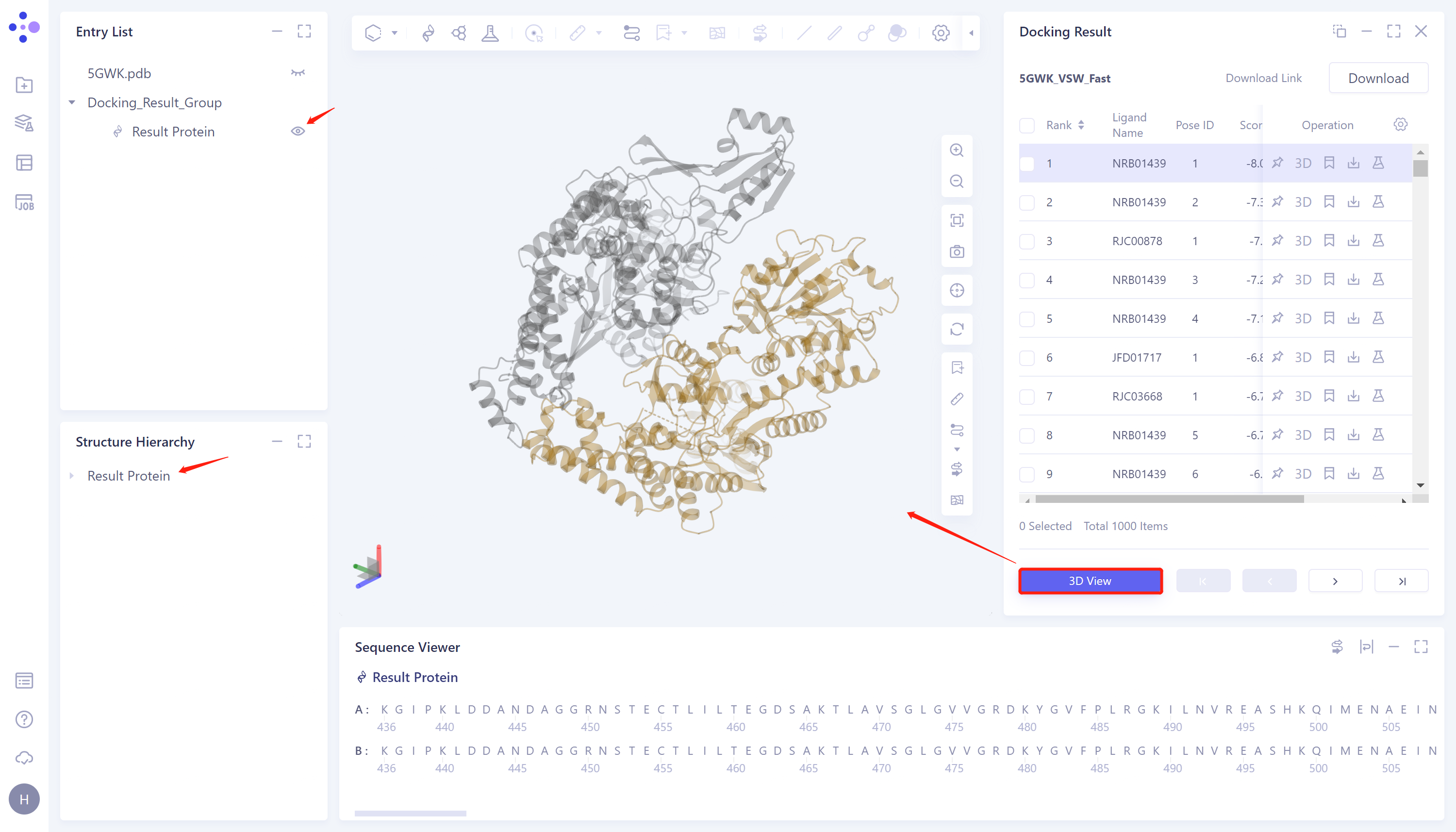 Virtual Screening Workflow | Hermite Docs