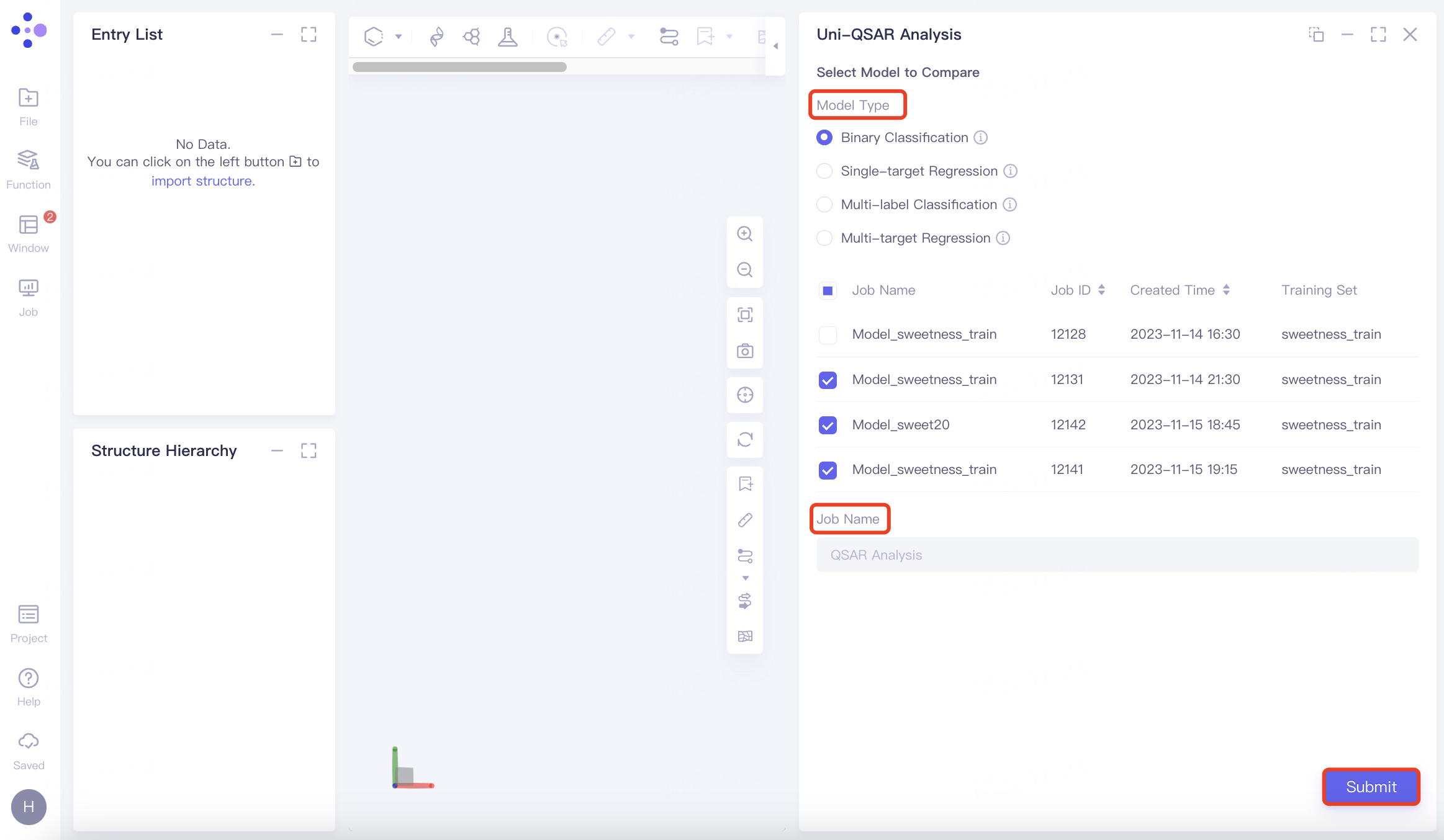 Uni-QSAR Analysis | Hermite Docs
