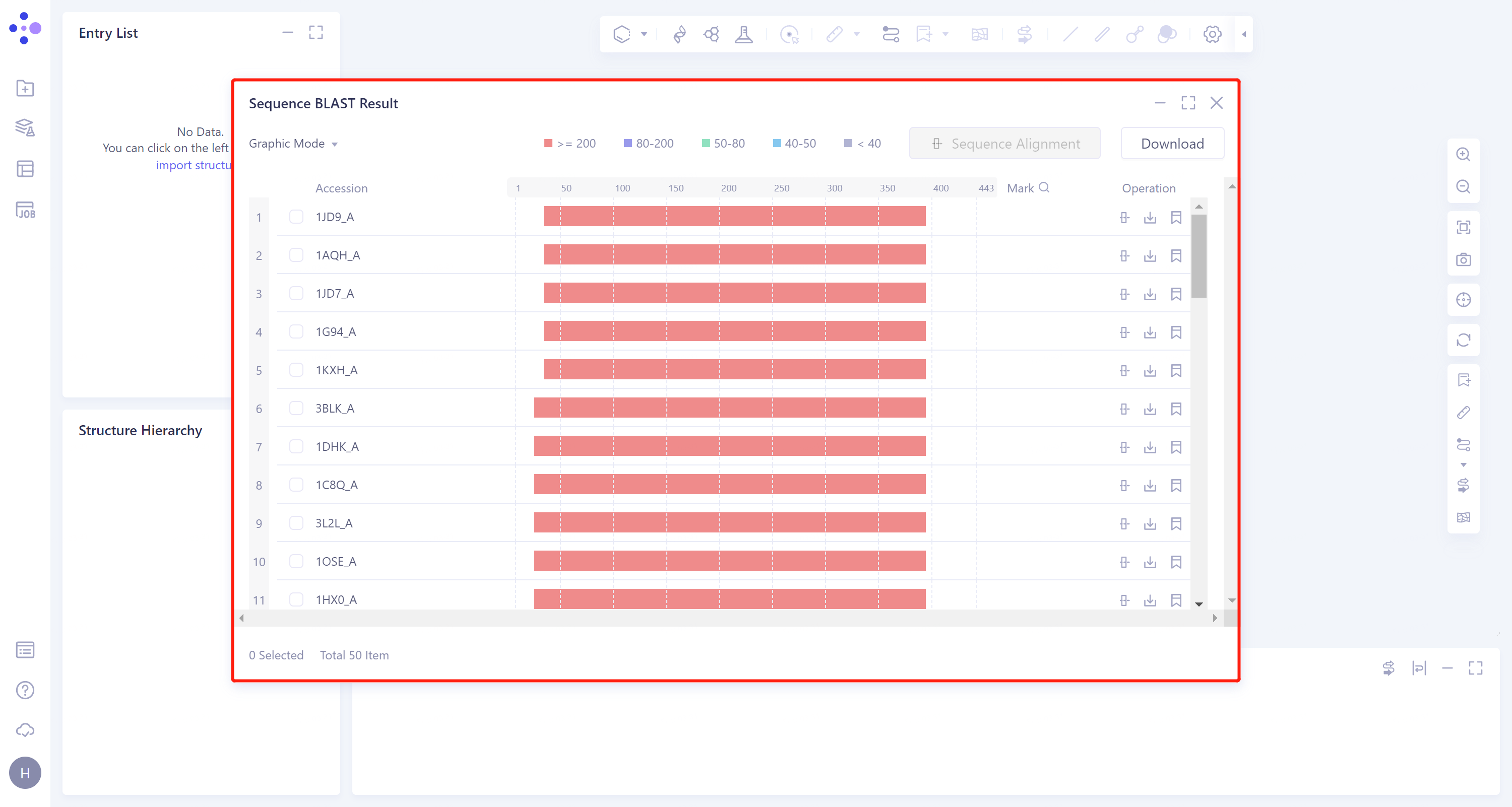 Sequence BLAST | Hermite Docs